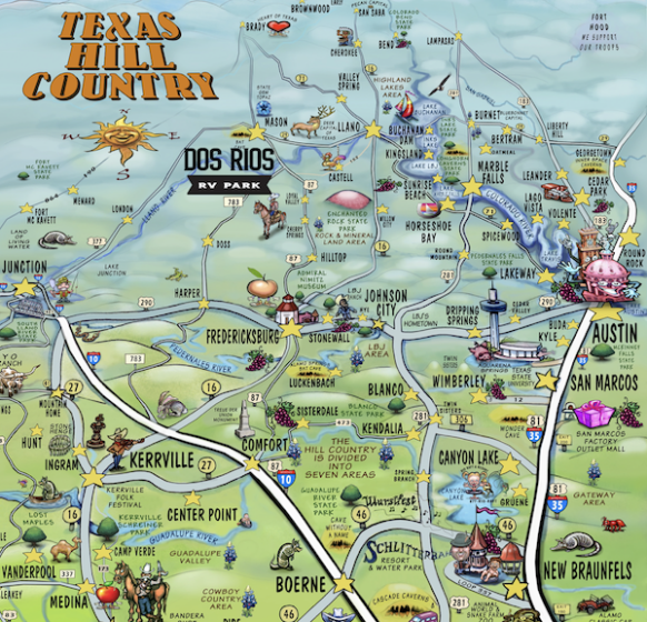 Texas Hill Country Map: A Guide to the Best of Central Texas